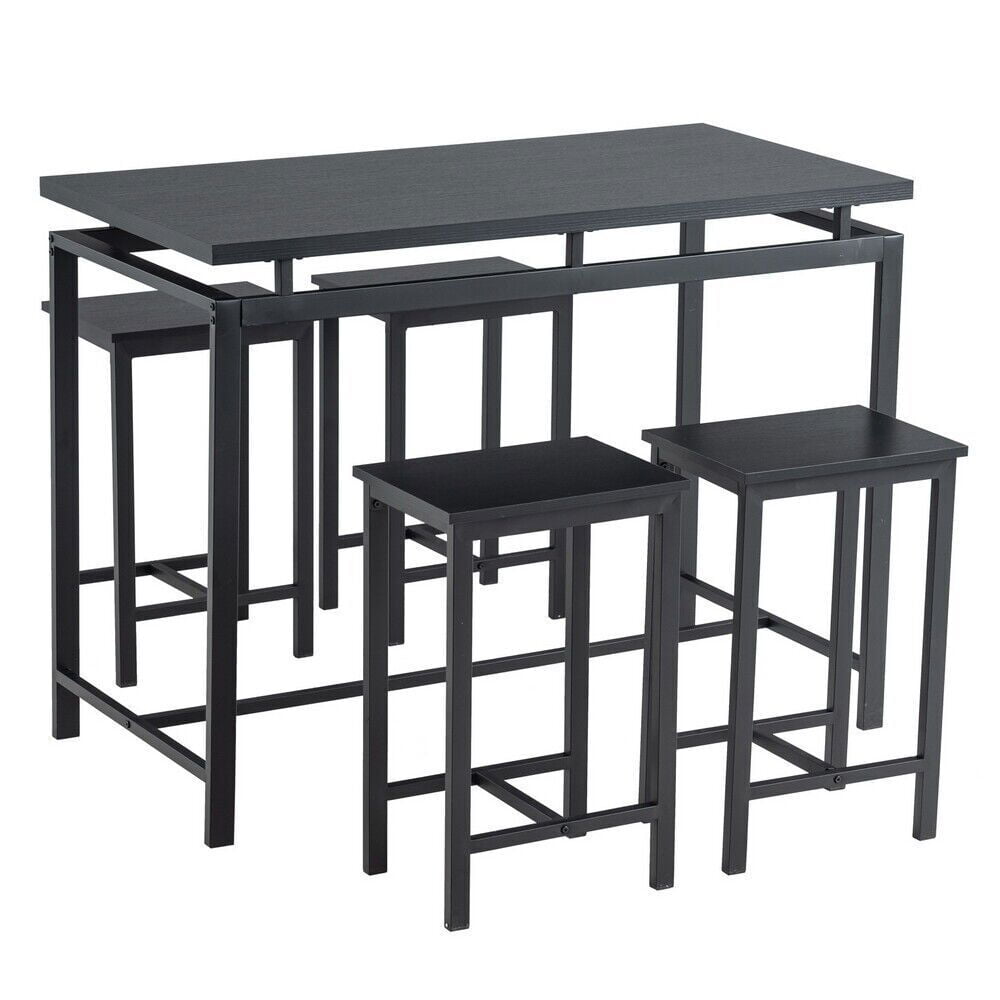 Clearance! 5 Piece Dining Table Set, Counter Height Kitchen Table Set ...