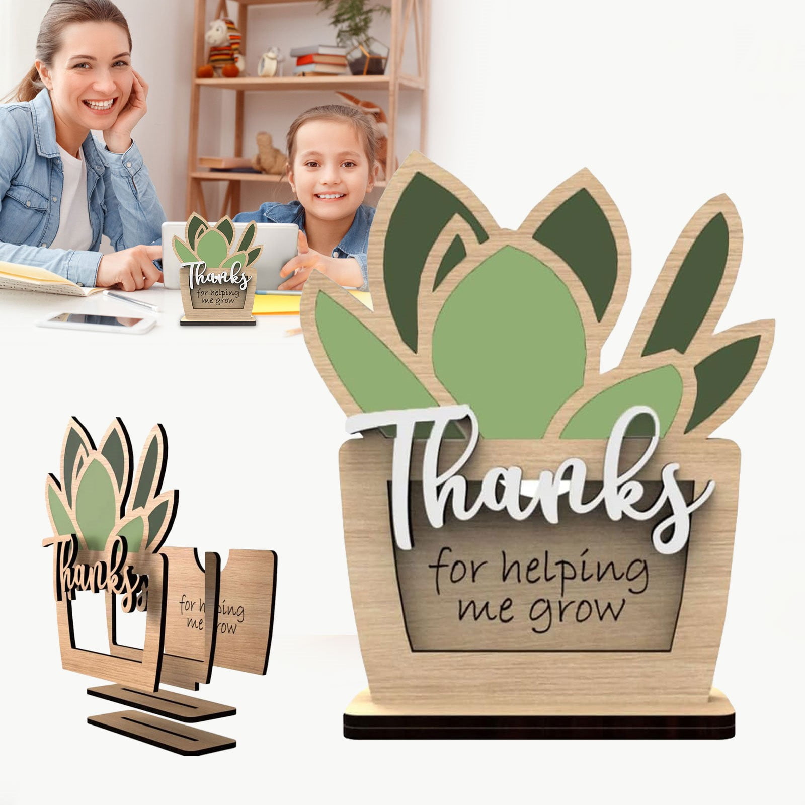 Clearance under $5 Succulent Teacher Appreciation Gift Card Holder ...