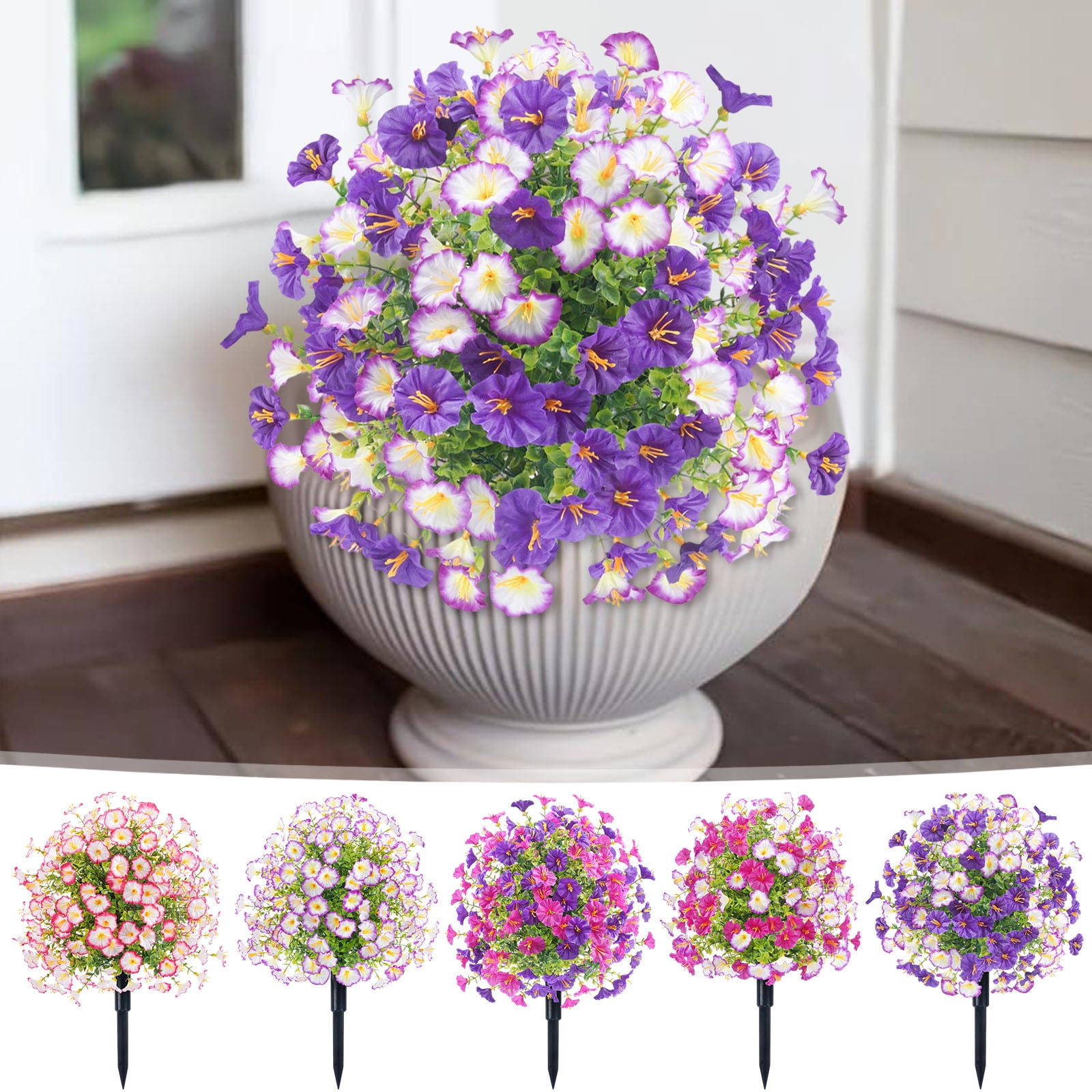 Clearance under $5 Usloyux Artificial Boxwood Topiary Ball Bush with ...