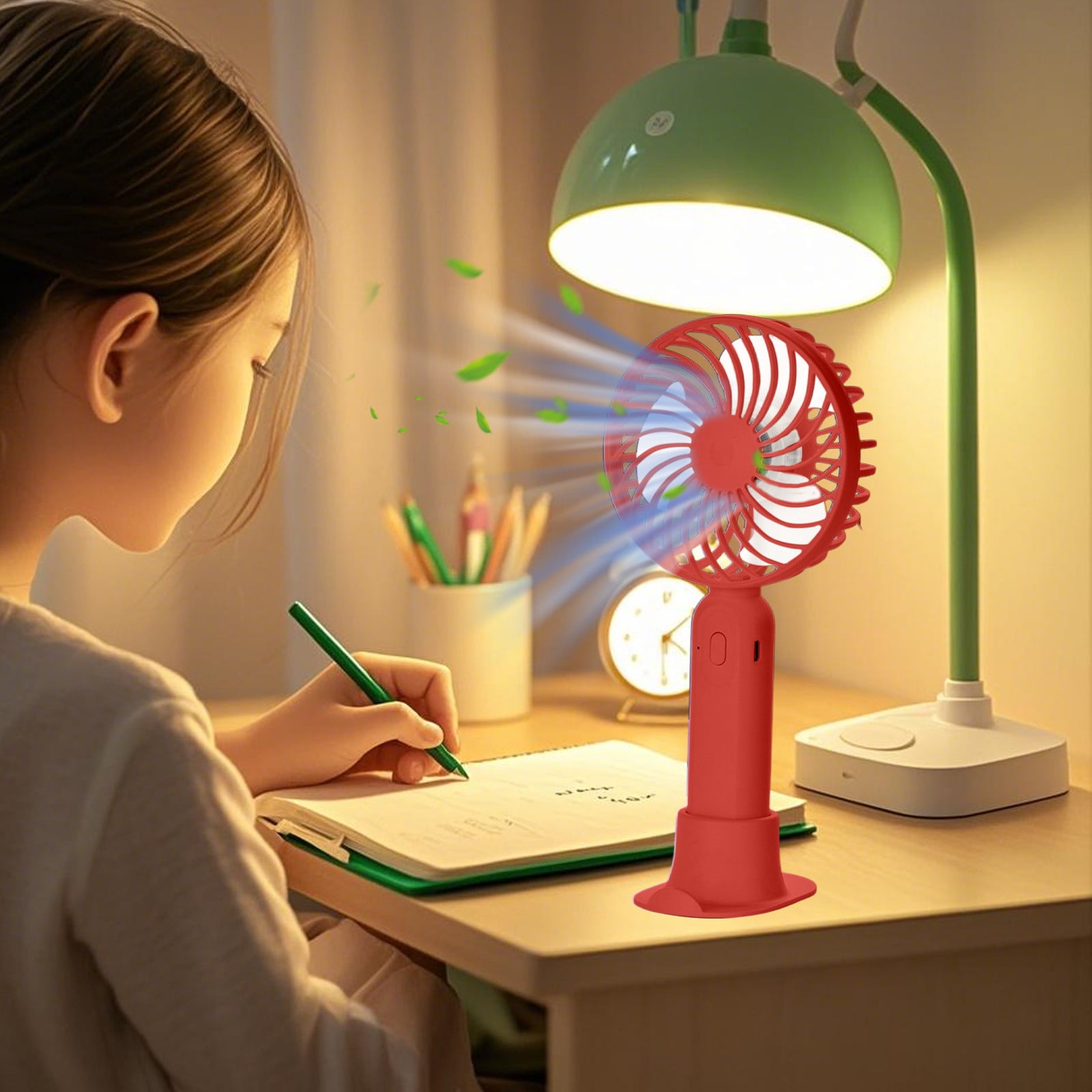 Clearance under $5 Usloyux Portable Handheld Fan USB Rechargeable ...