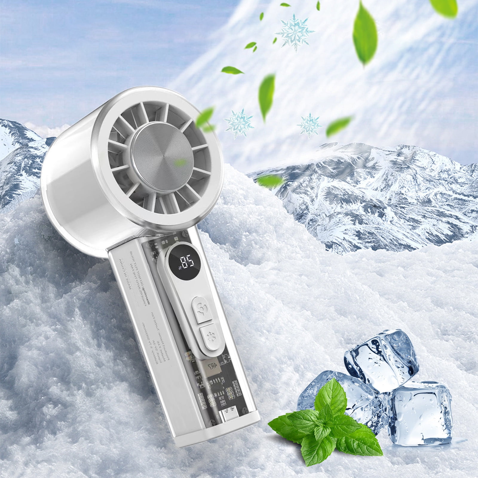 Clearance under $5 Usloyux Portable Handheld Fan USB Rechargeable ...