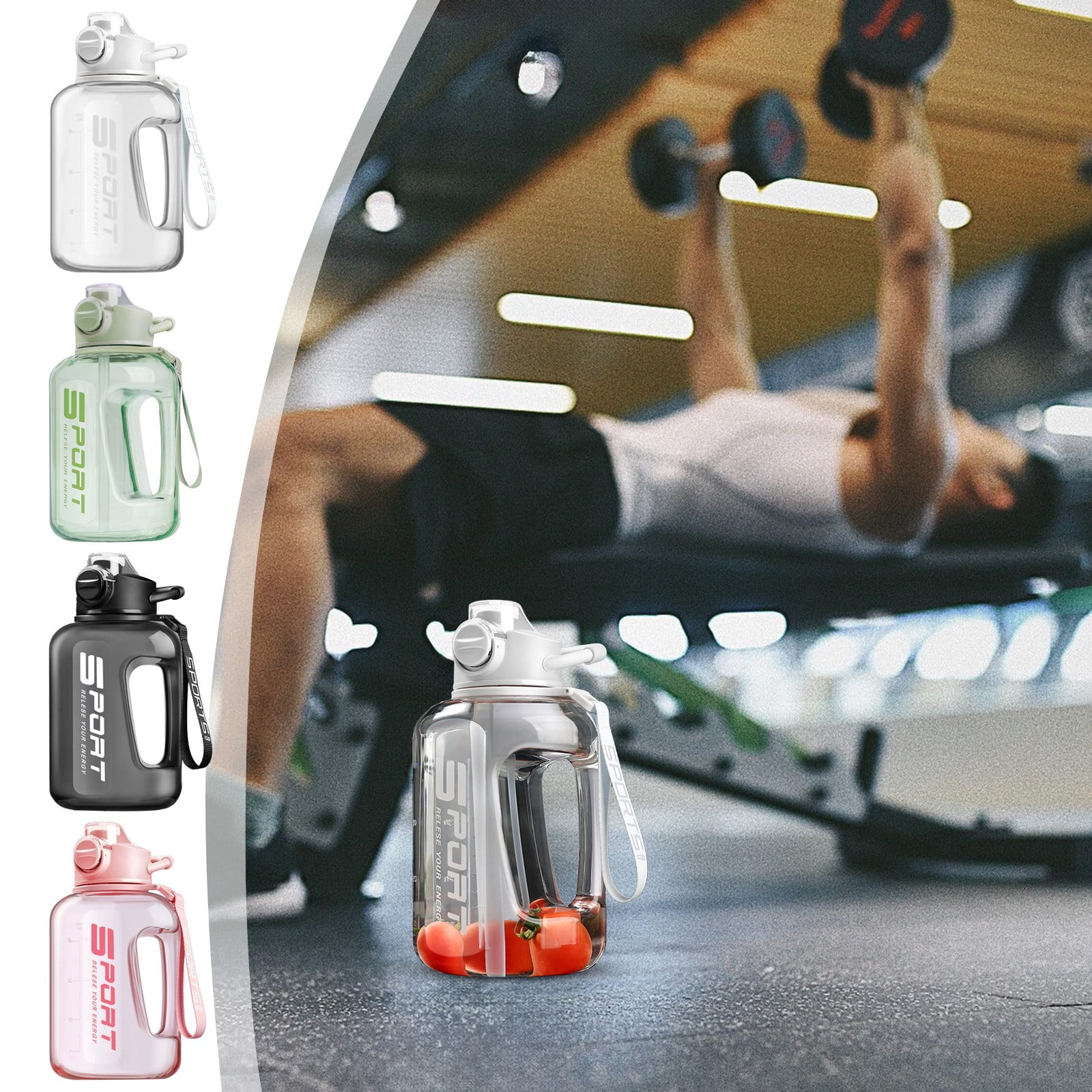 Clearance under $5 Usloyux Water Bottle With Time Marker,Water Bottle ...