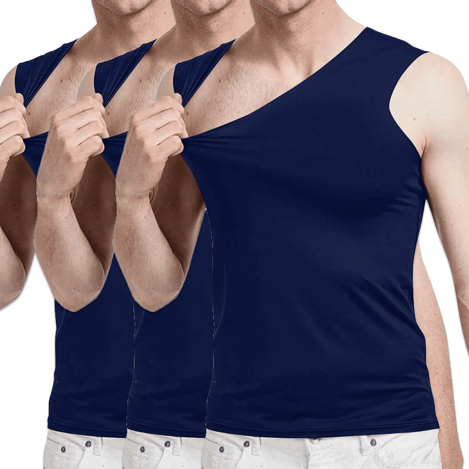 Clearance Under $5! ZHUGeLI 3PC Mens Plus Size Tank Tops Pullover Workout Undershirt Outdoor ...