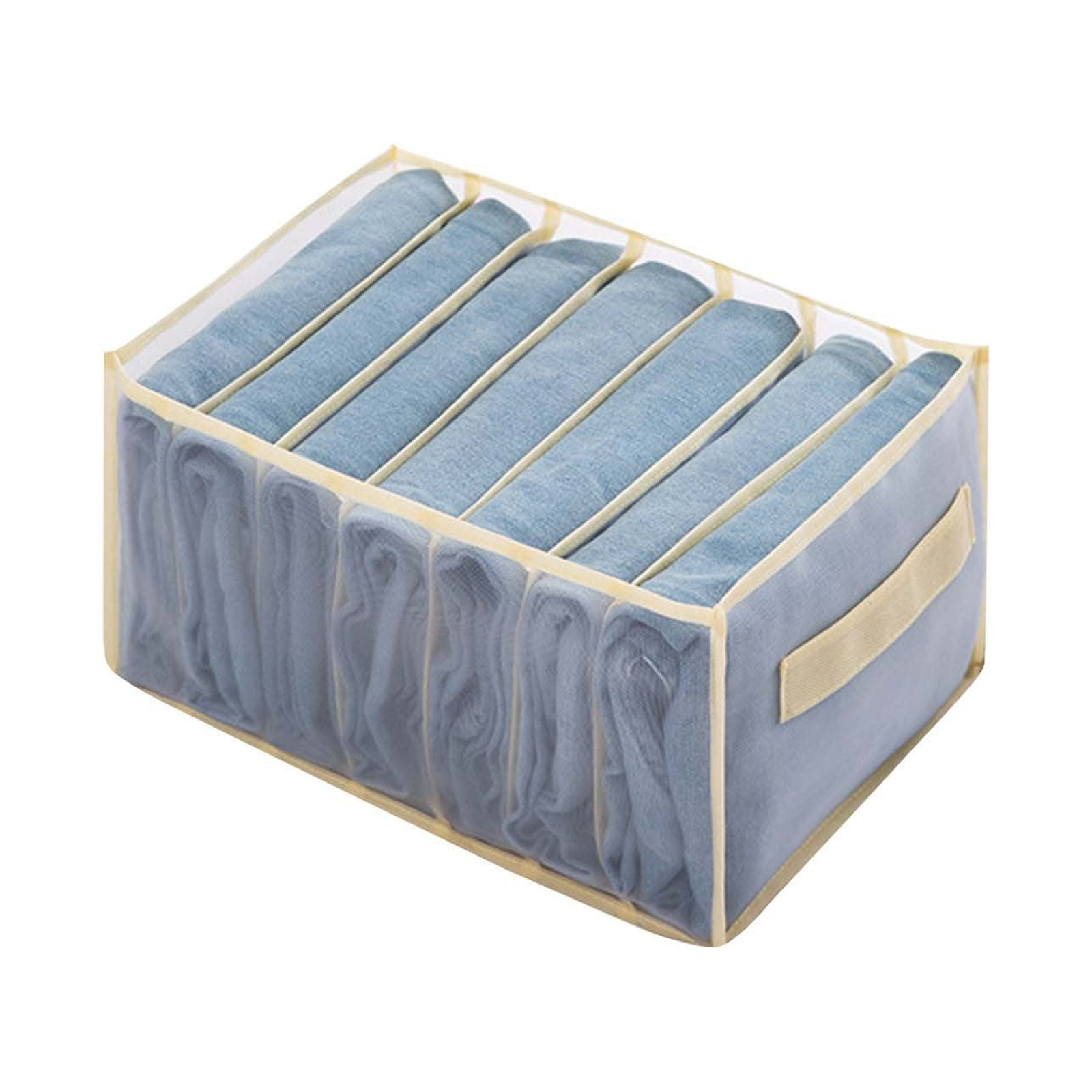 Clearance 50% ZKCCNUK Storage 1 Pc 7-compartment Underwear Storage Box ...