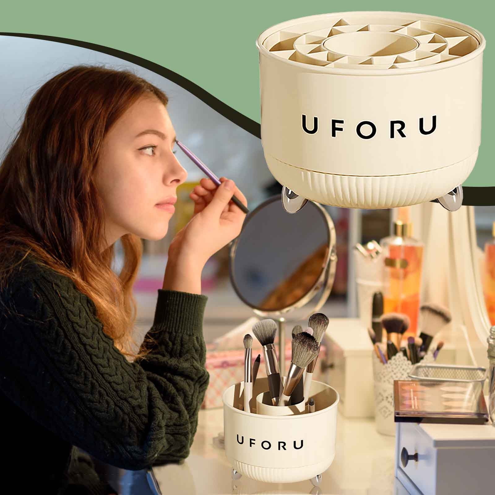 Clearance 50% ZKCCNUK Storage 2023 Rotary Makeup Brush Storage ...