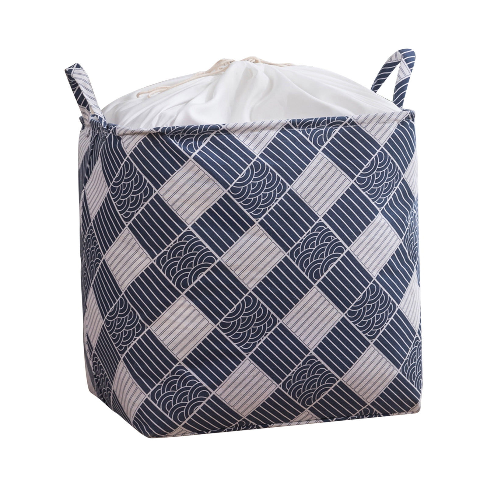Clearance 50% ZKCCNUK Storage Cotton And Linen Fabric Storage Basket ...