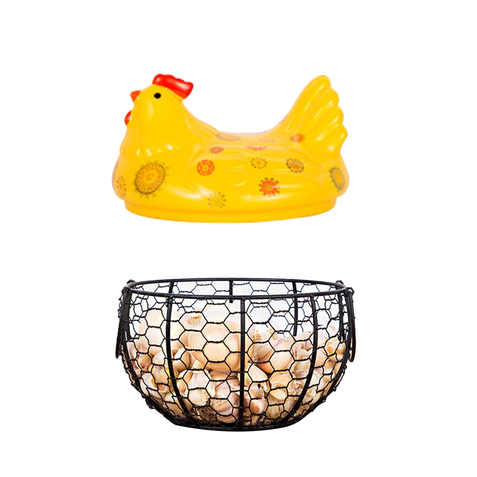 Clearance 50% ZKCCNUK Storage Hen Storage Basket, Iron Basket, Eggs ...