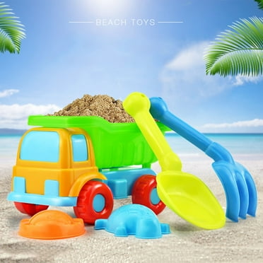 Beach Toys Set Pirate Ship for Toddlers Boys Girls Sand Toy Set 7 Pcs ...