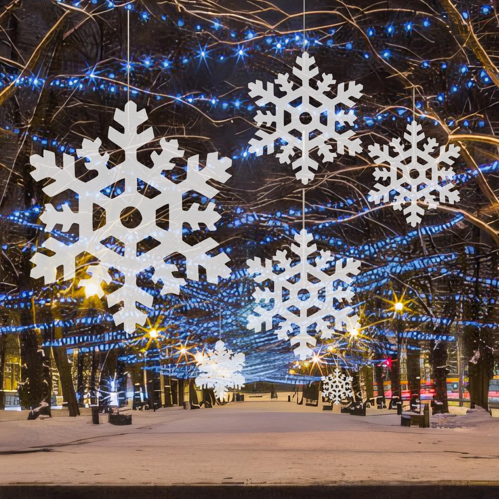 Clearance Under 5pcs Snowflake Christmas Decorations Featured Christmas ...