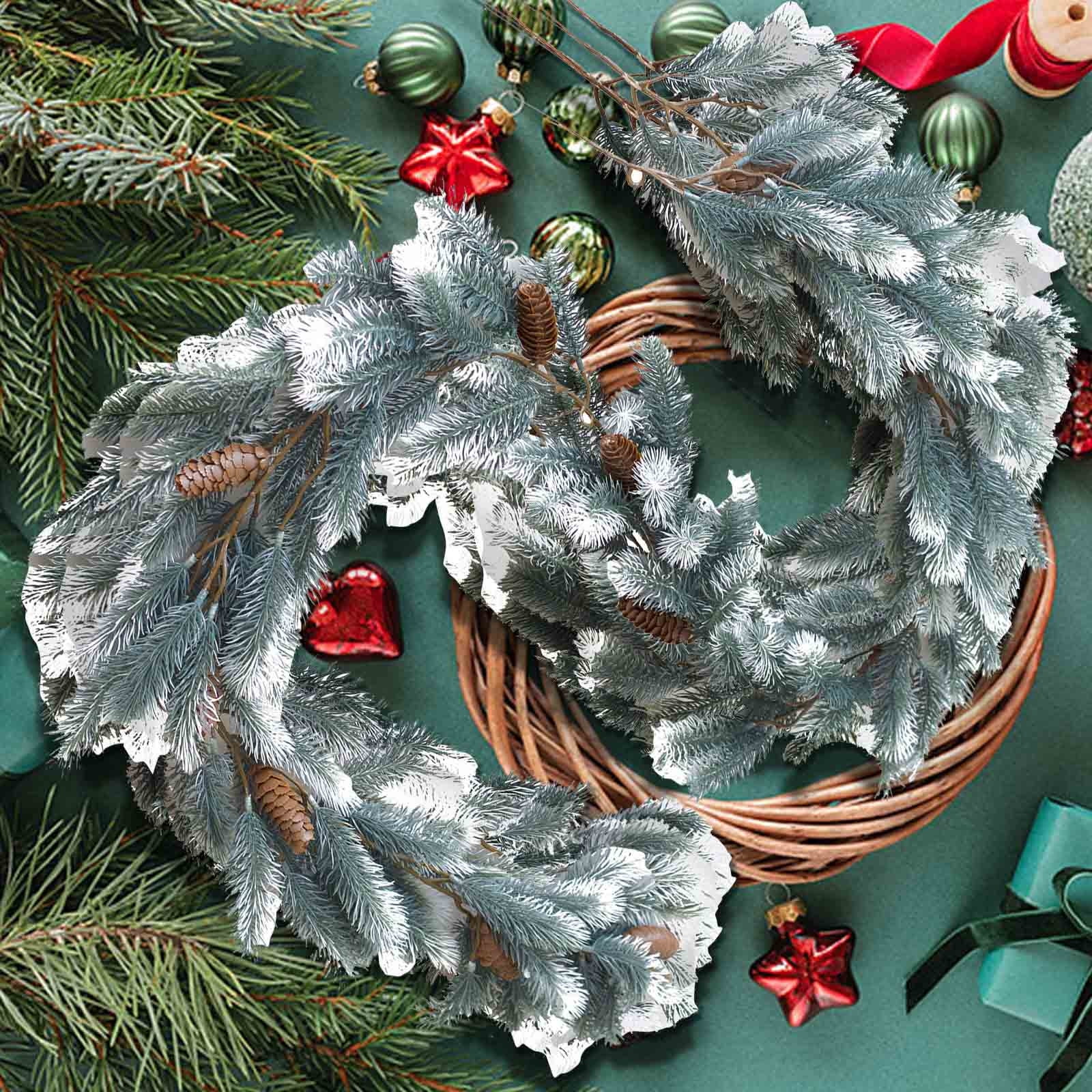 Clearance!6.3 Ft Realistic Christmas Garland,Natural Droopy,Soft ...