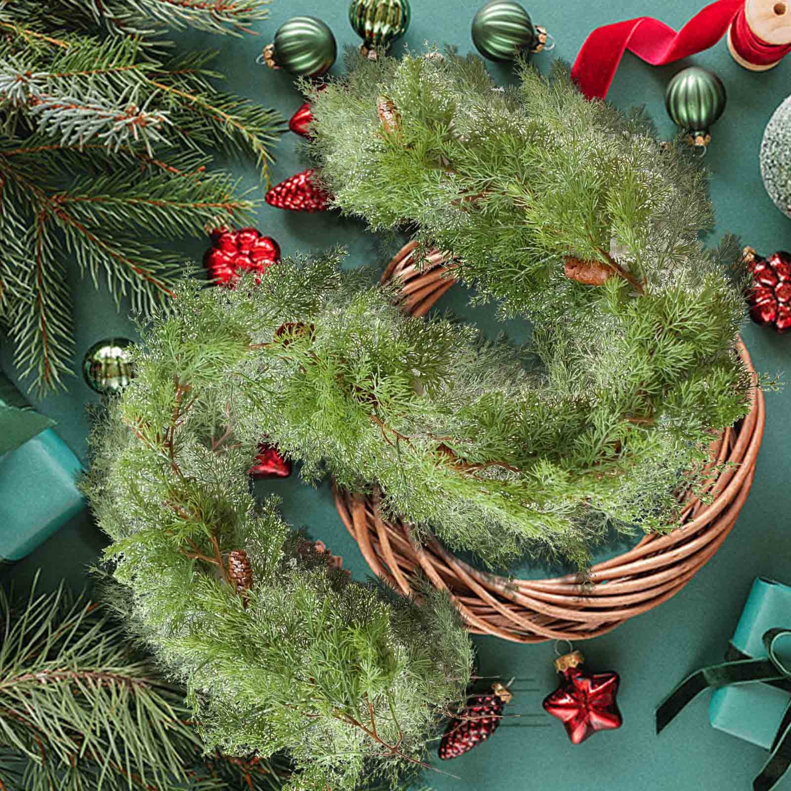 Clearance!6.3 Ft Realistic Christmas Garland,Natural Droopy,Soft ...