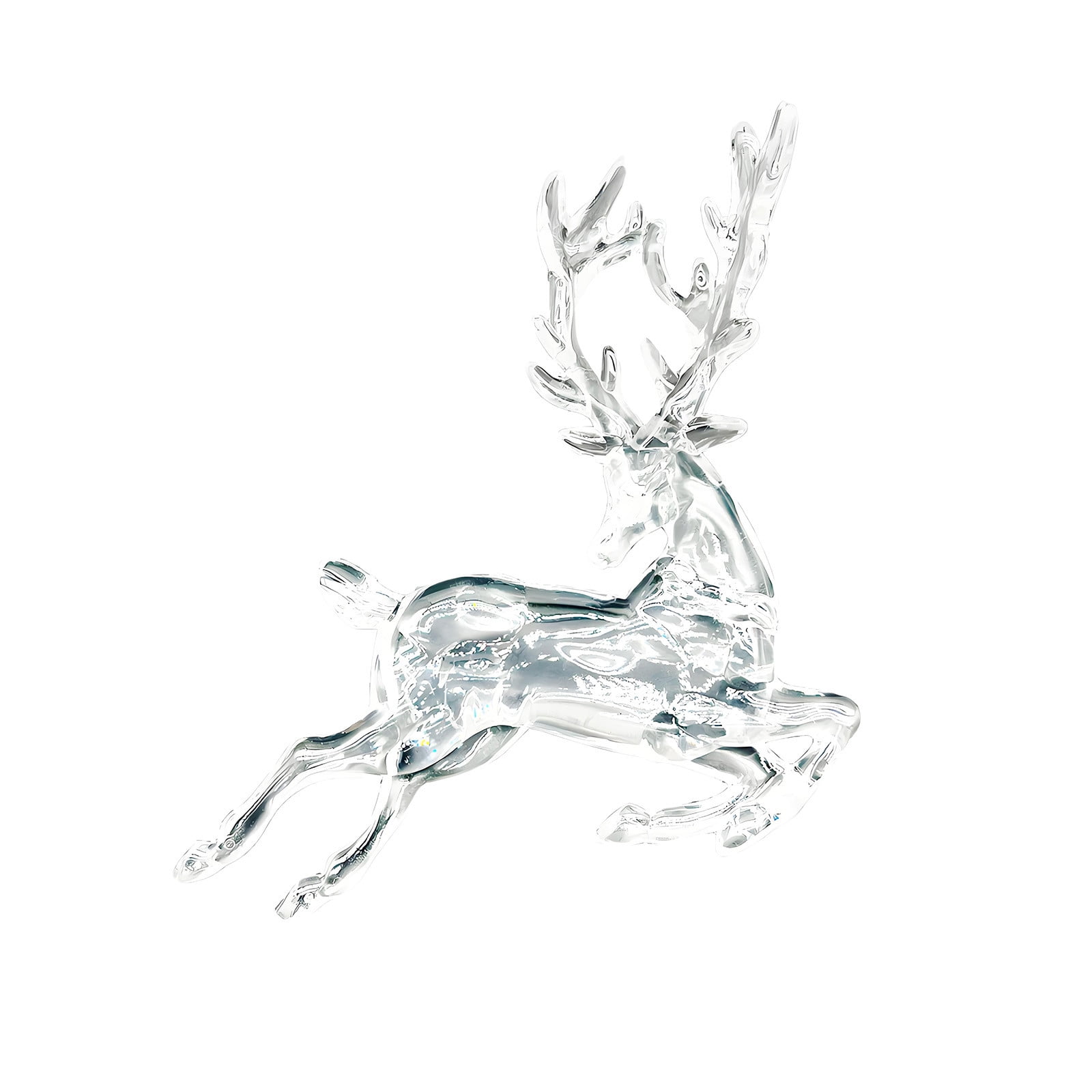 Clearance! 6 Pcs Acrylic Reindeer Ornaments for Christmas Tree Crystal ...