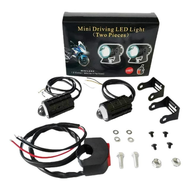 Clearance! 60W Motorcycle Mini Spotlights Foglights Driving Lights Bike ...