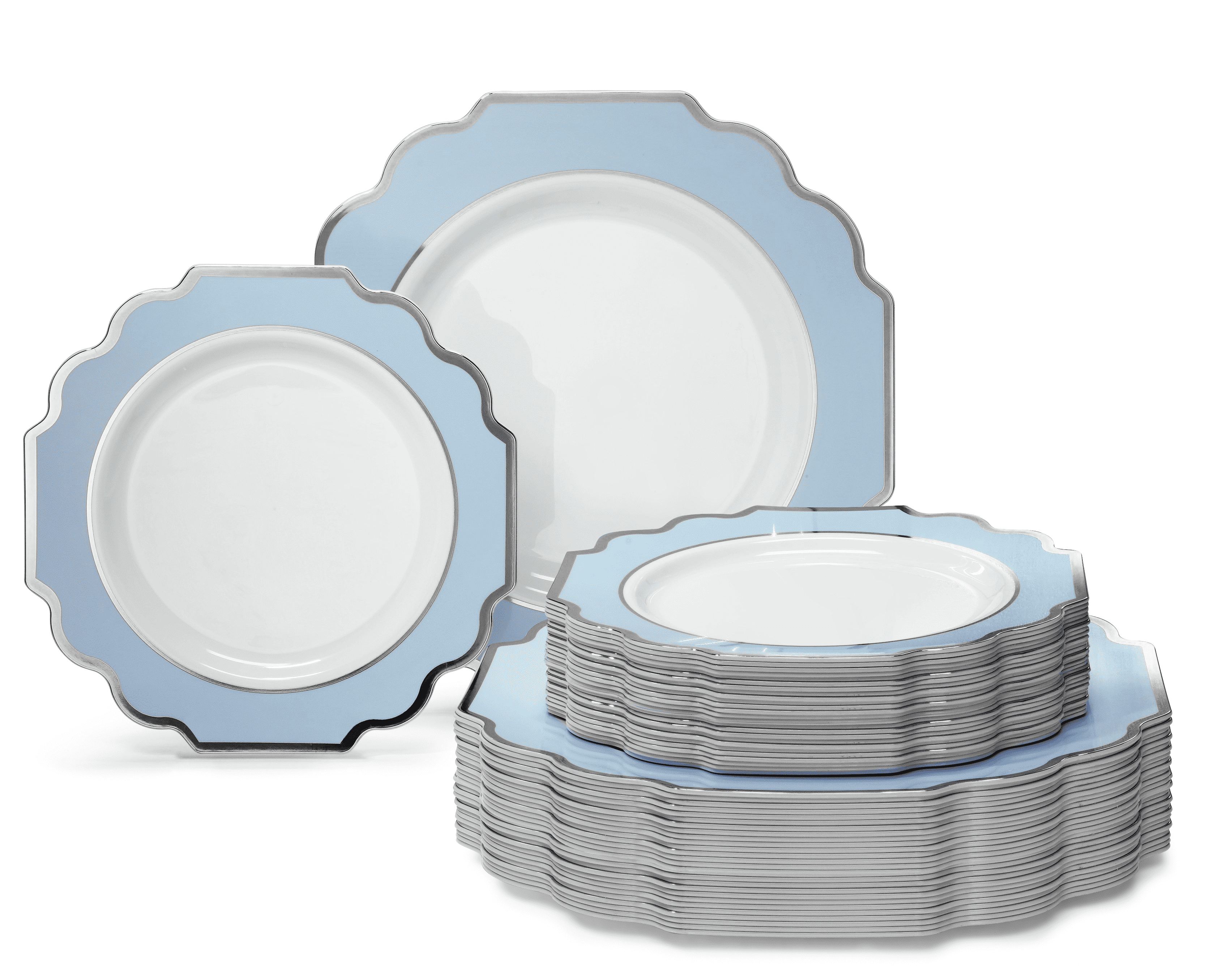 Clearance 80 Plates Pack,(40 Guests) Heavyweight Premium Wedding Party ...