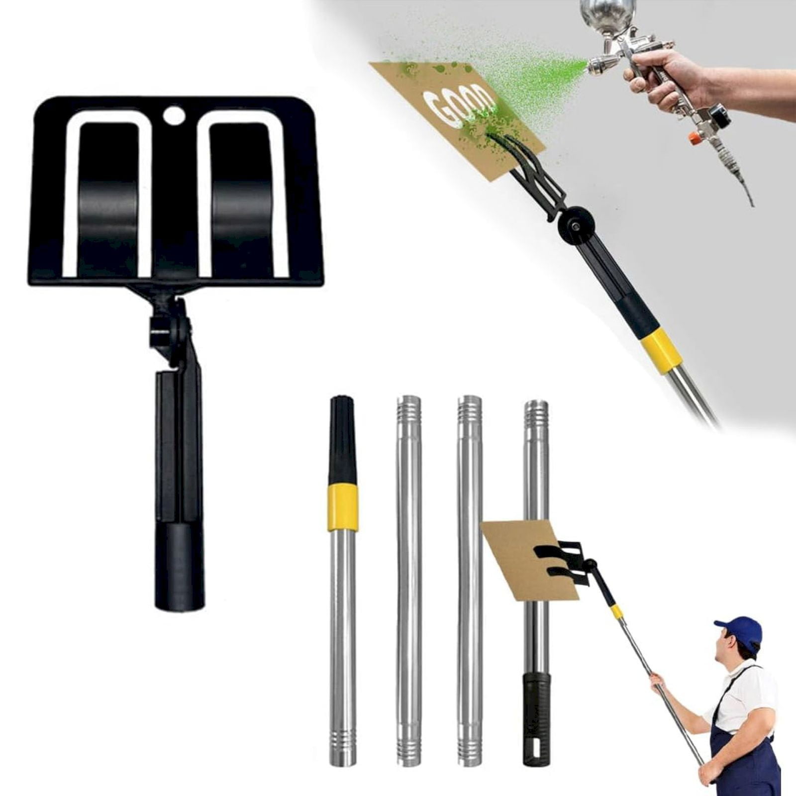 Clearance！Adjustable Angle Spray Shield Holder Set Plastic Spray Paint ...