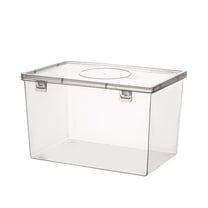 EARKITY Plastic Freezer Safe Airtight Bread Box, Clear Storage ...
