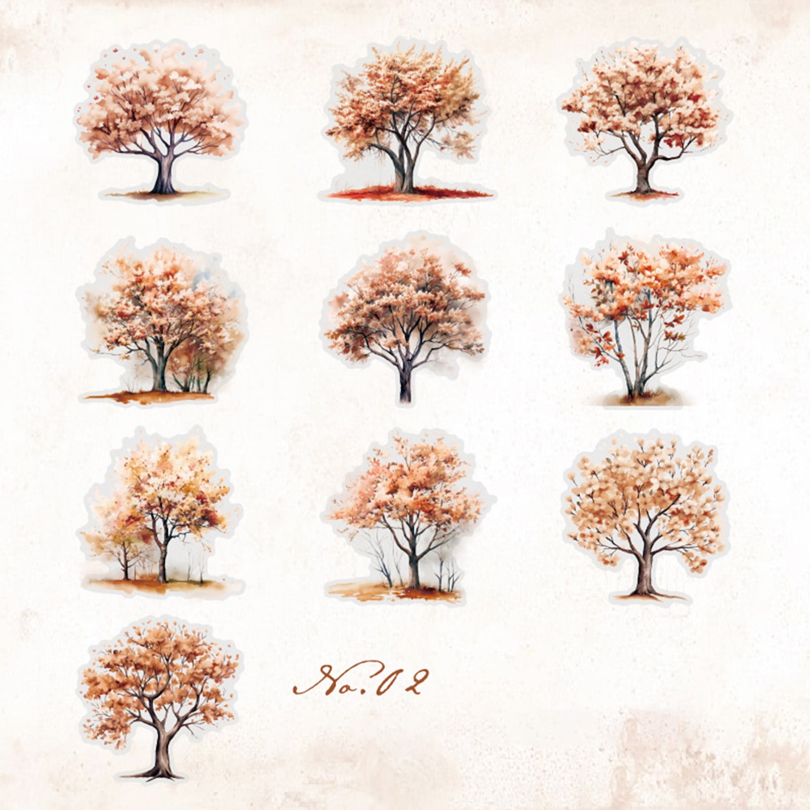 Clearance Alideco 20Pcs Scrapbook Stickers Vintage Of The Four Seasons ...