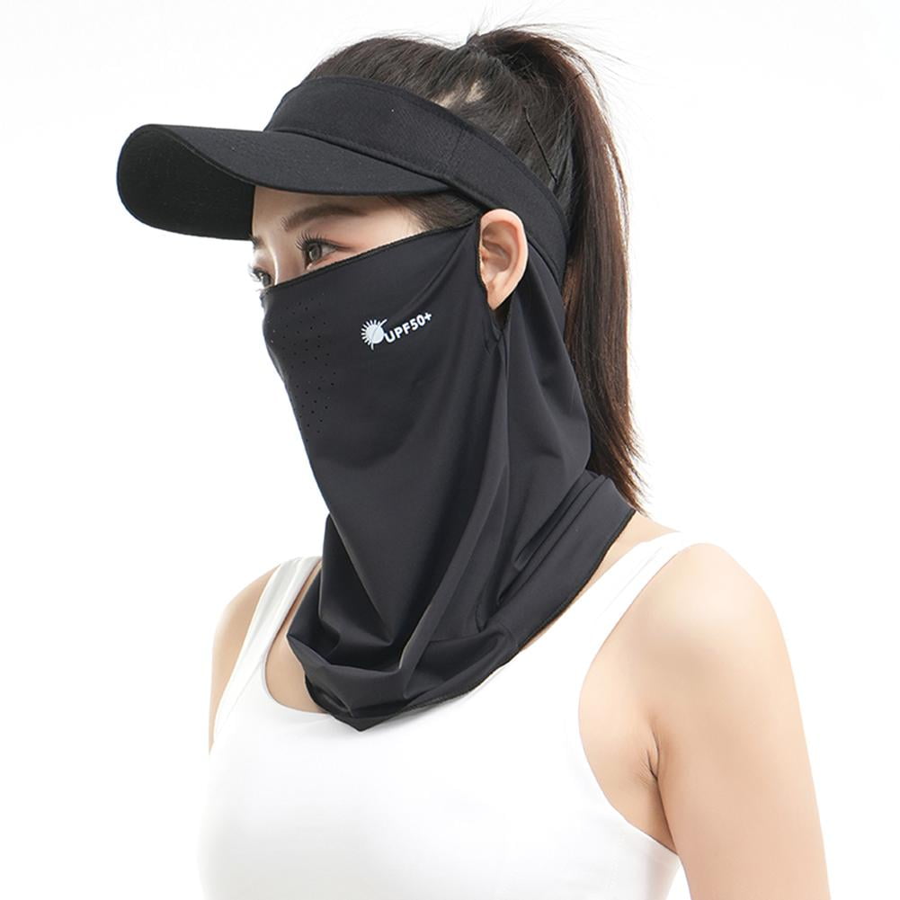 Clearance! Anti-UV Mask Breathable Ice Silk Full Face Sun Shade Cycling ...
