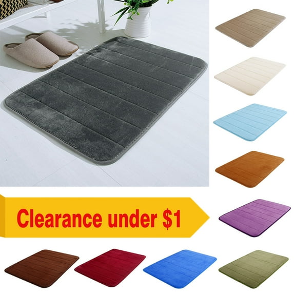 Clearance! Antqov Bathroom Rugs, Non-Slip Soft Bath Mat Bath Rugs ...