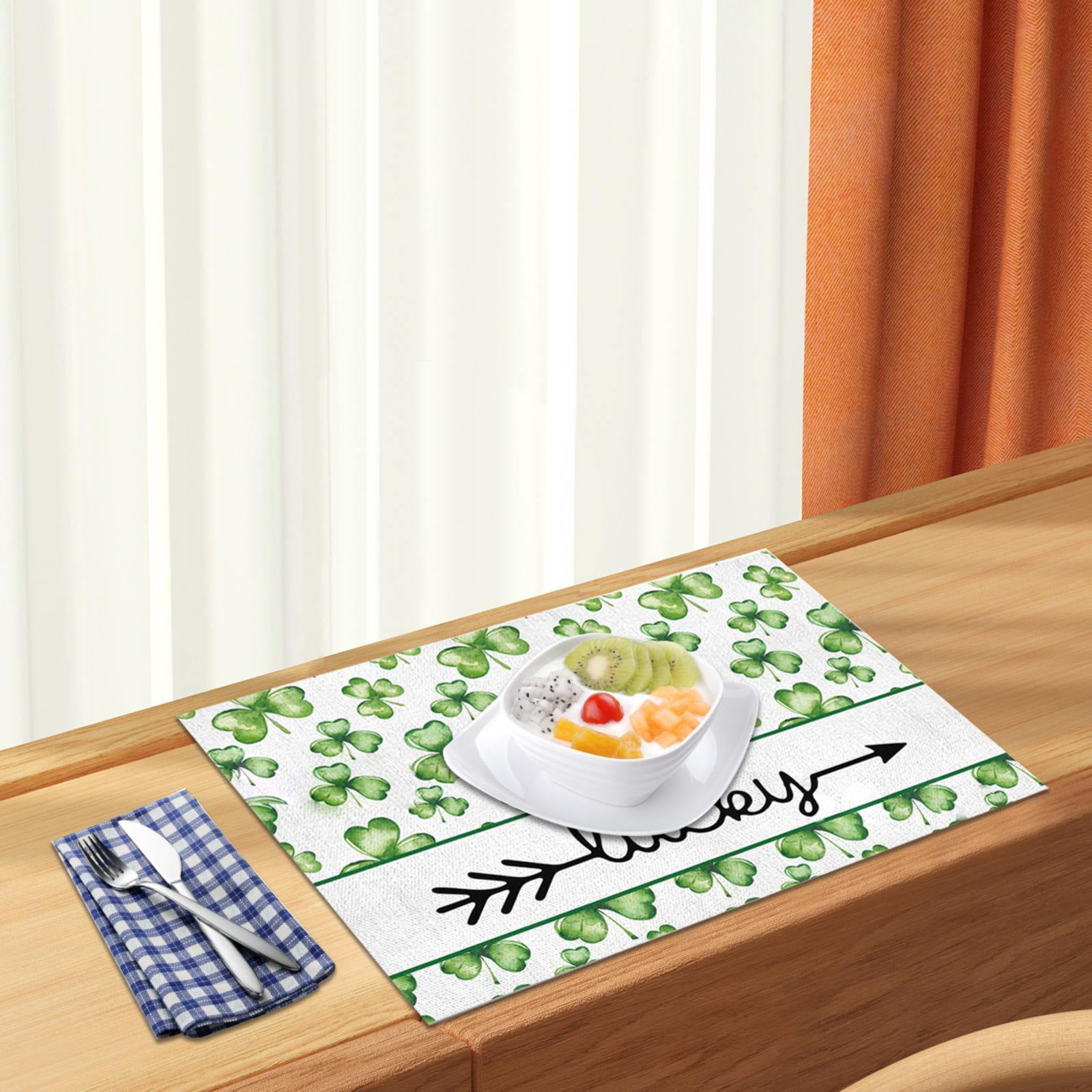 Clearance! Aoorsake Desk Mat St. Patricks'S Day Placemat Irish Plaid ...