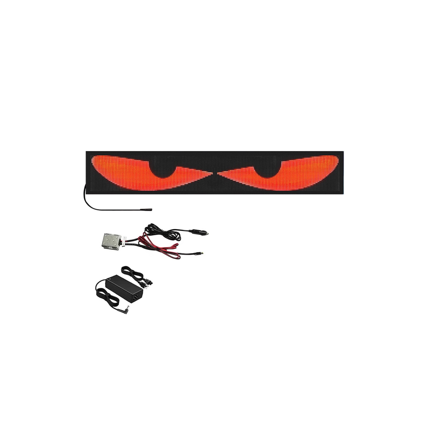 App-Controlled Programmable LED Windshield Eyes - Flexible Animated Car ...