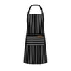 Taihexin 3-Pack Full Kitchen Aprons with Pockets, Cotton-Polyester ...