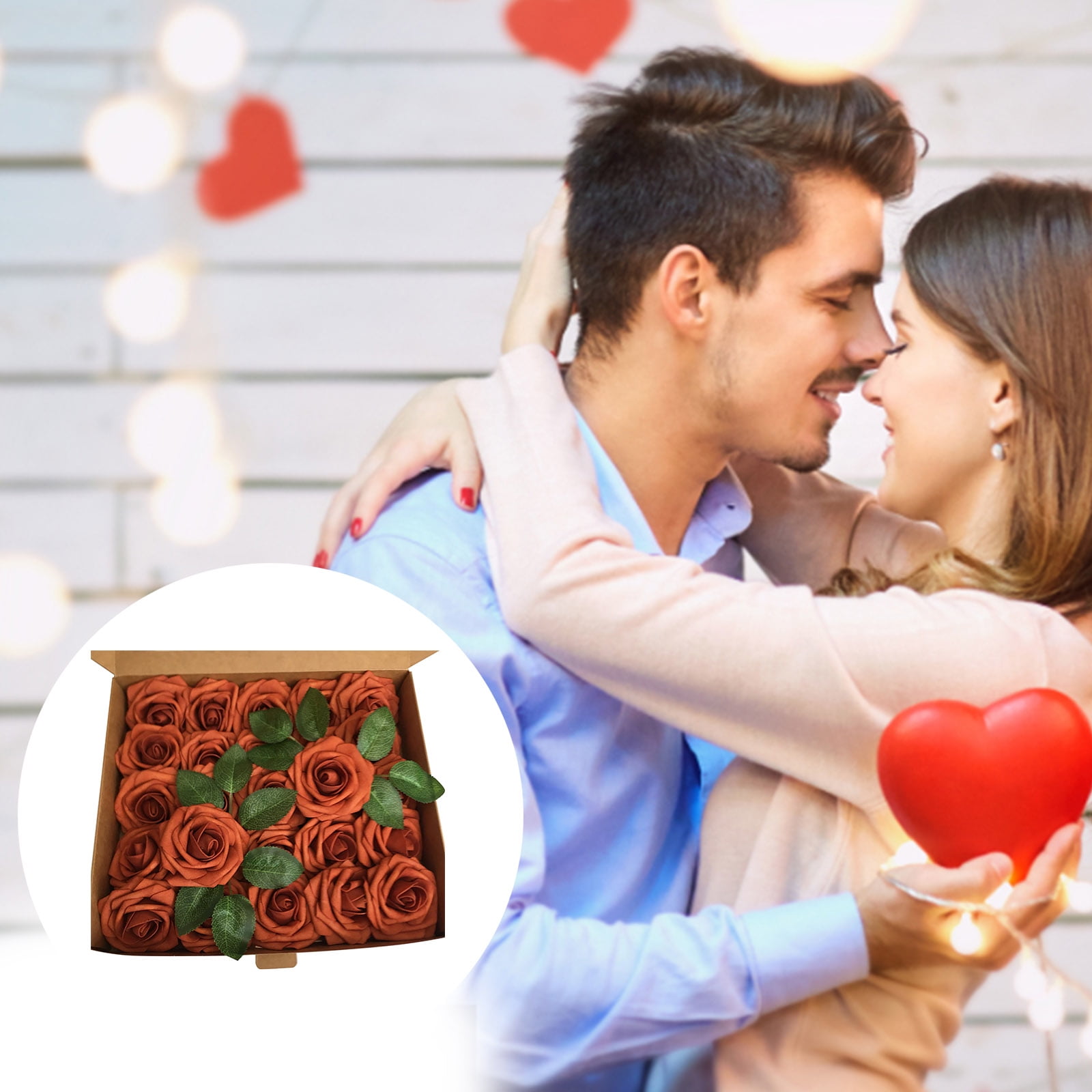 Clearance!Artificial Flowers,Room Decor,Realistic Rose Faux Rose PE ...