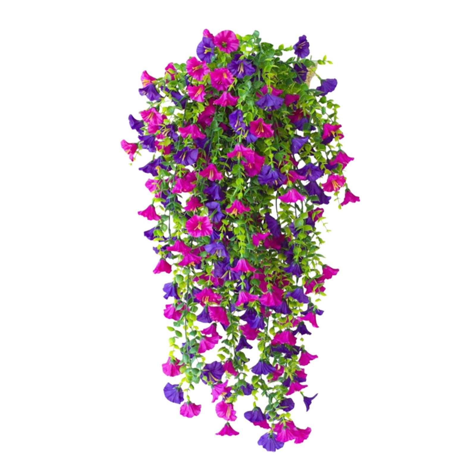 Clearance! Artificial Hanging Flowers for Outdoor Rose Morning Glory ...