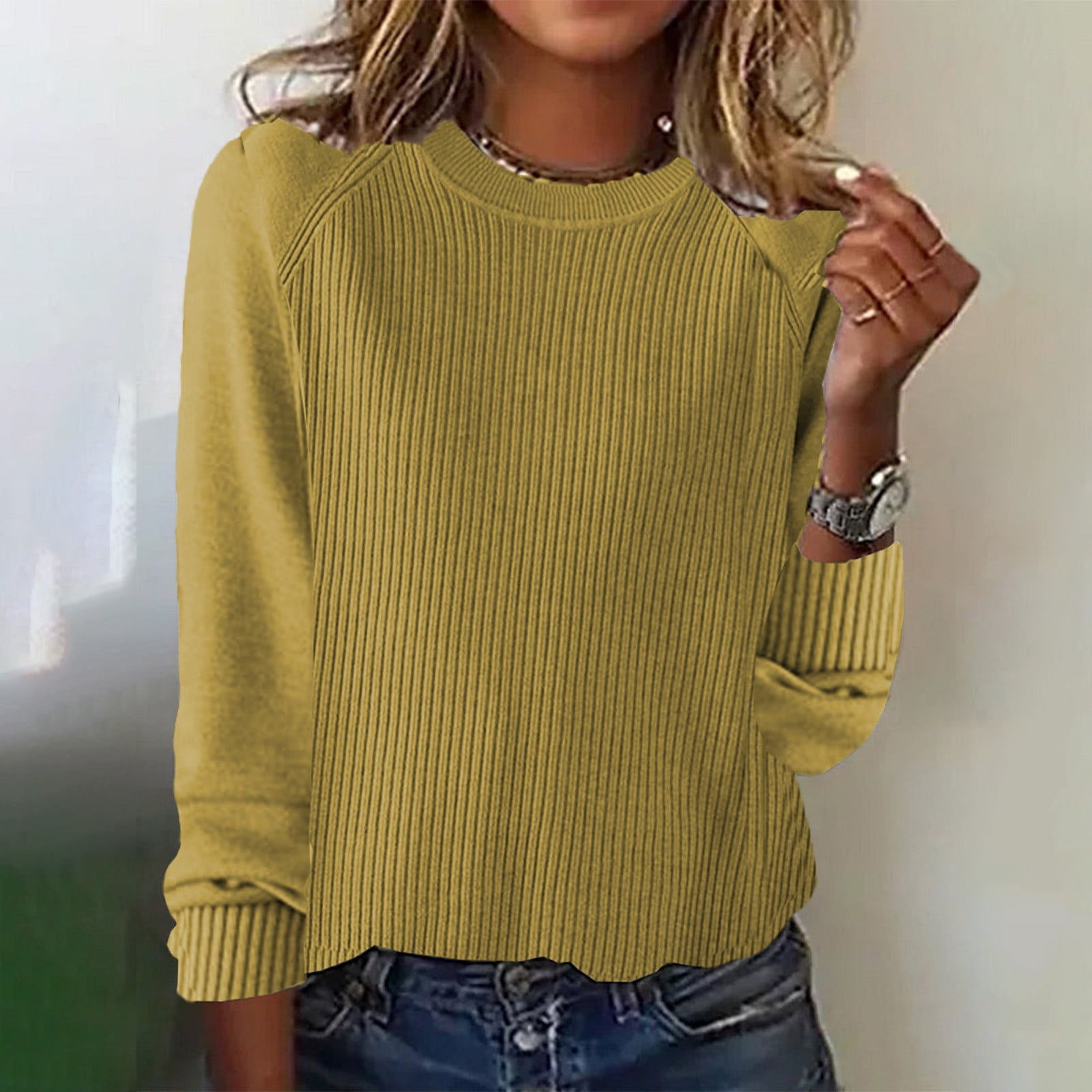 Clearance! Asqwmvz Sweater for Women Women's Pullover Sweater European ...