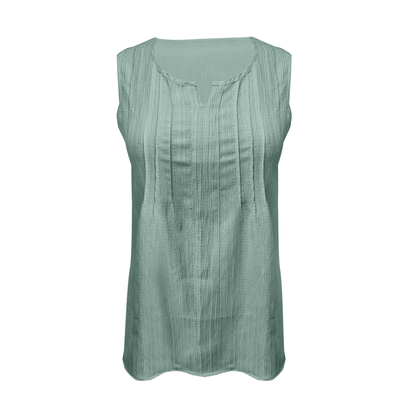 Clearance! Asqwmvz Women's Tanks & Camis Women's New Solid Color V Neck ...