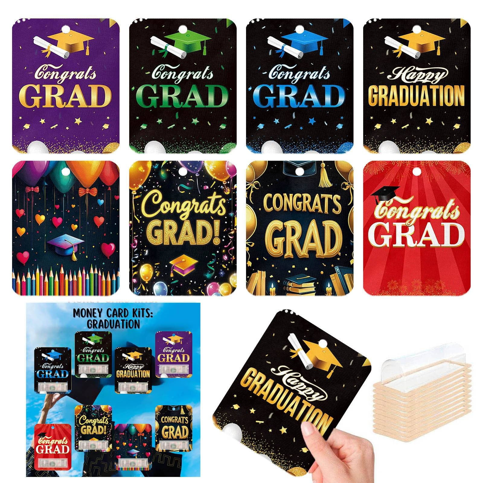 Clearance BANEX 2025 Graduation Gifts Set Of 8 Graduation Wallet Card ...