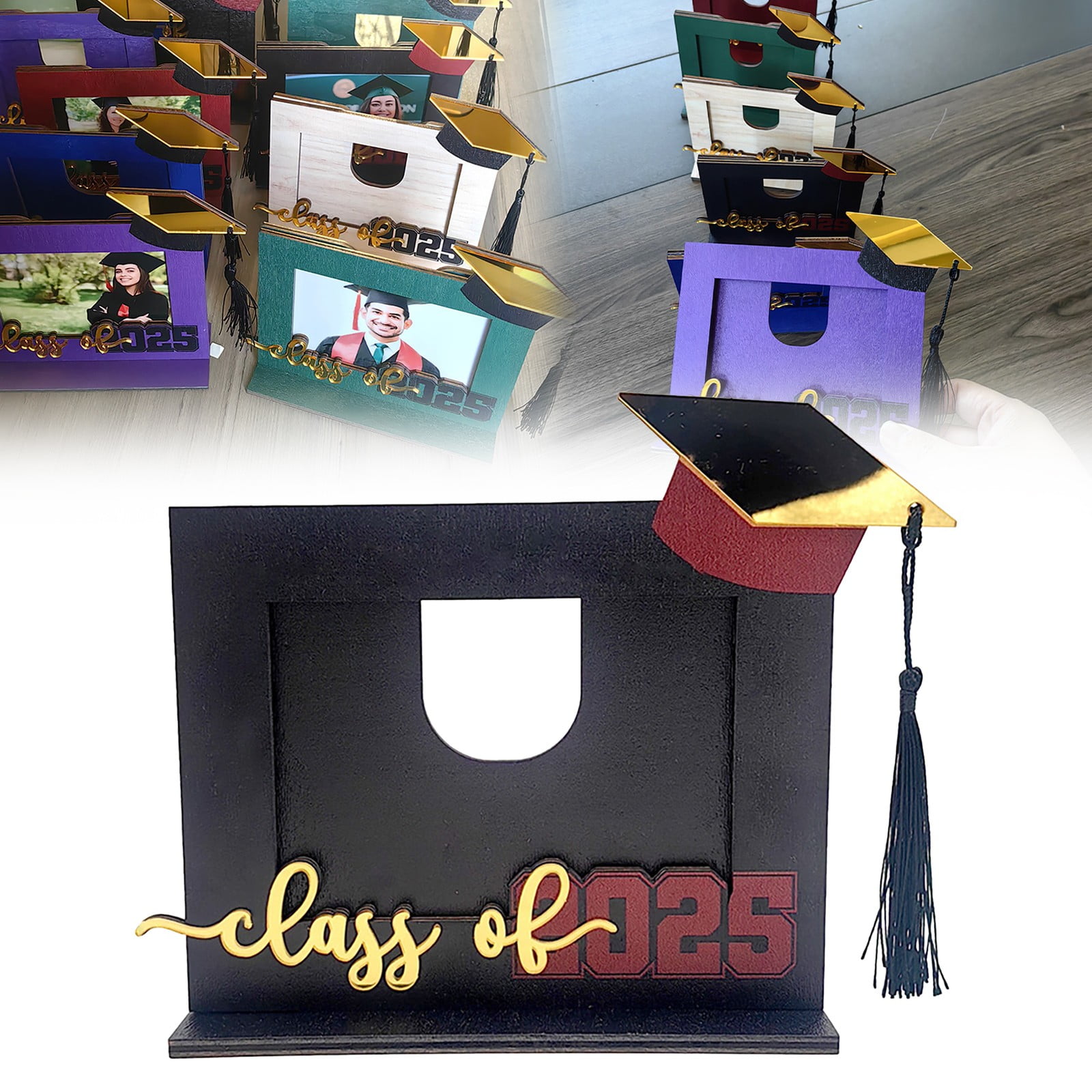 Clearance BANEX 2025 Graduation Wooden Photo Frame Photo Frame With ...