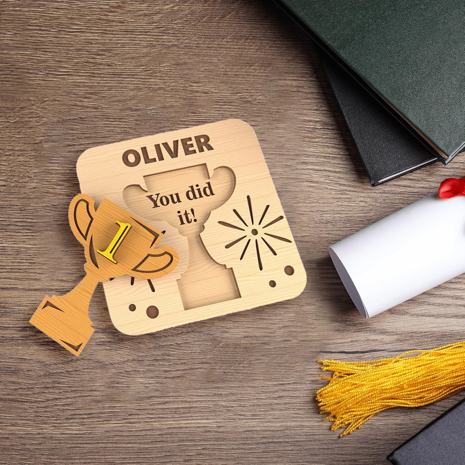 Clearance BANEX Bulk Graduation Cards Graduation Cards 2025 3D Wooden ...