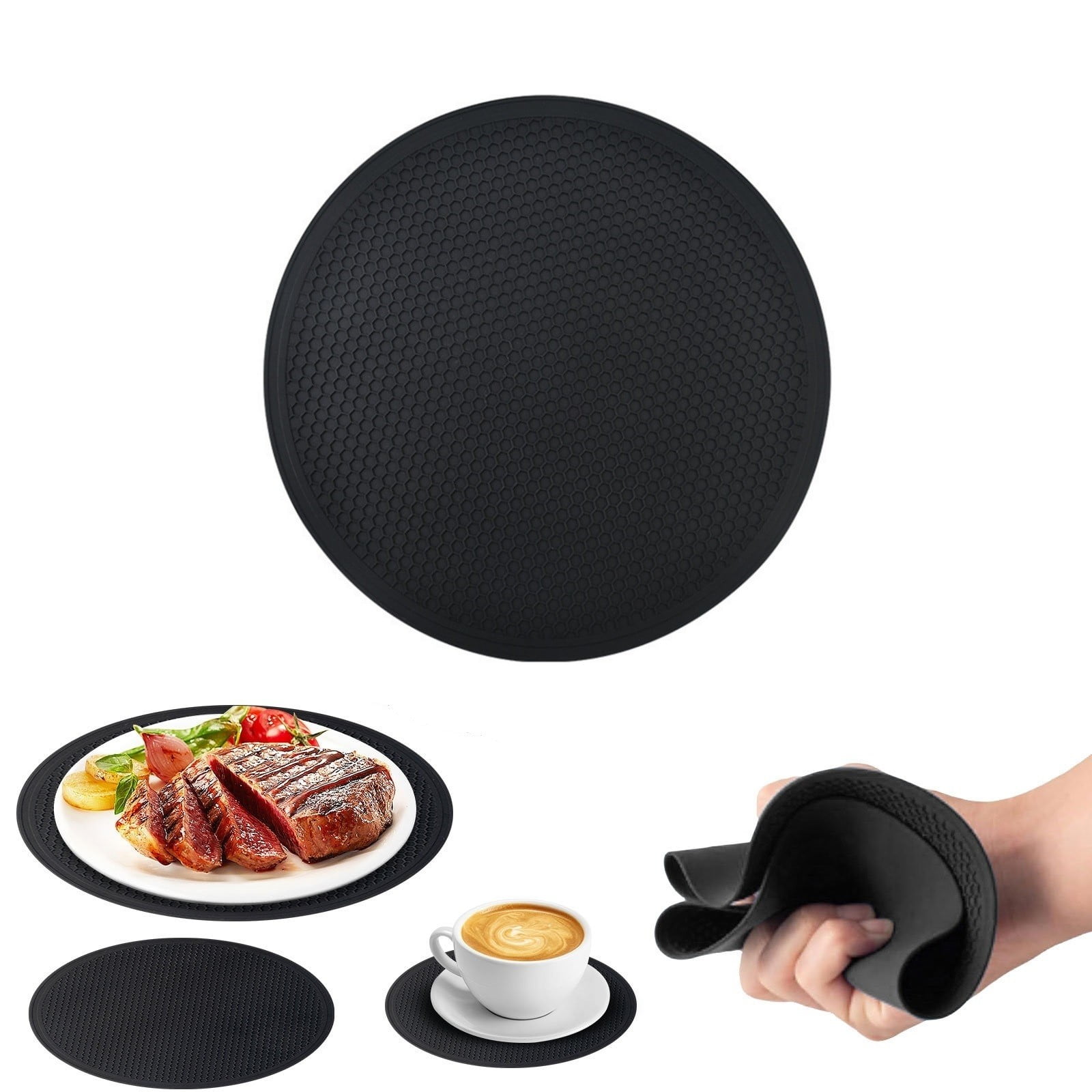 Clearance BBQ Mat & Fire Mat under $5 Microwave Mat Silicone Trivets ...