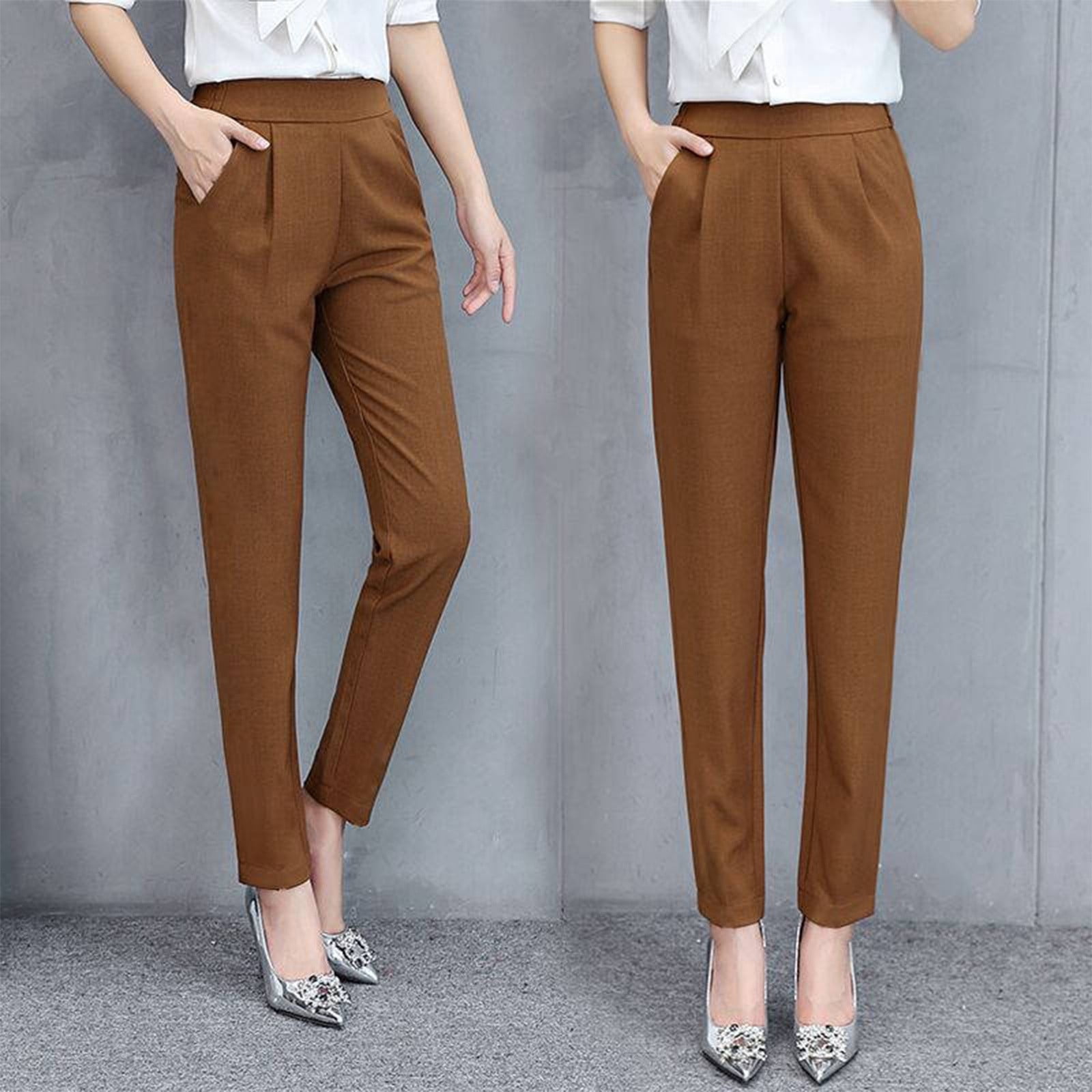 BKQCNKM Dress Pants Women Work Pants Women Stretchy Work Pants for ...