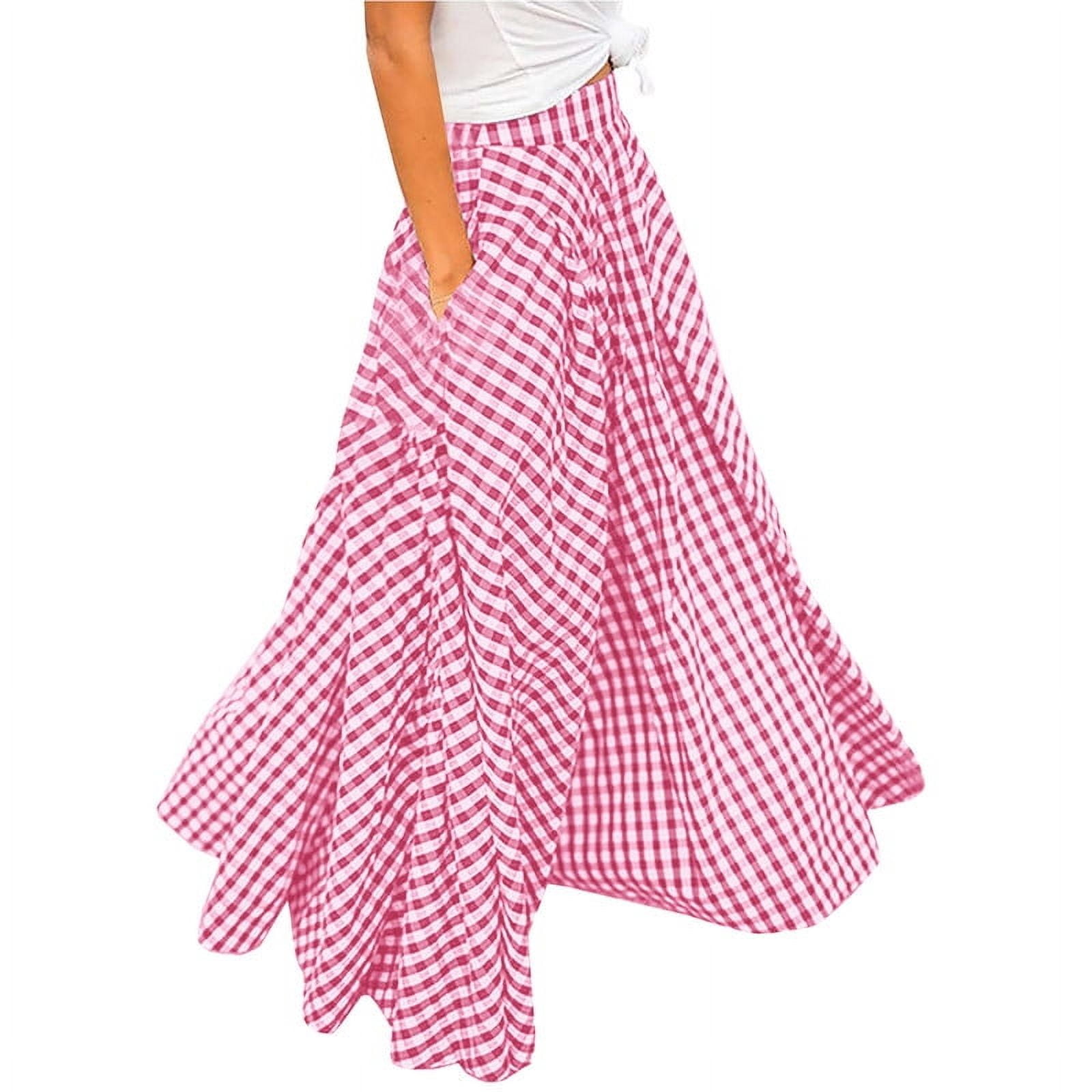 BKQCNKM Long Skirts for Women, Flowy Skirts for Women, High Waisted ...