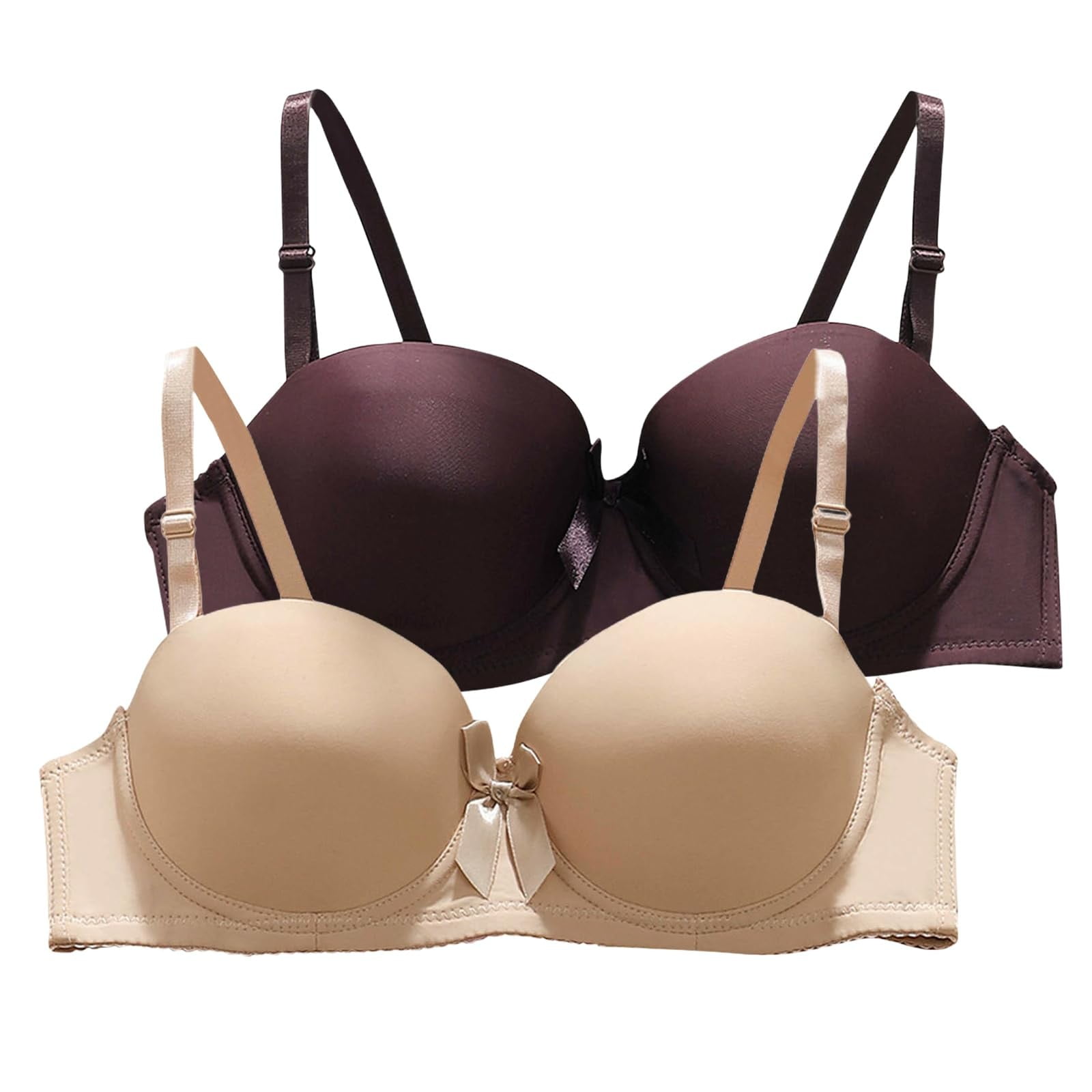 Clearance!BKQCNKM Push Up Bra, Bra Set, Half Cup Push Up Bra, Smooth Underwire Thin Half Cup ...