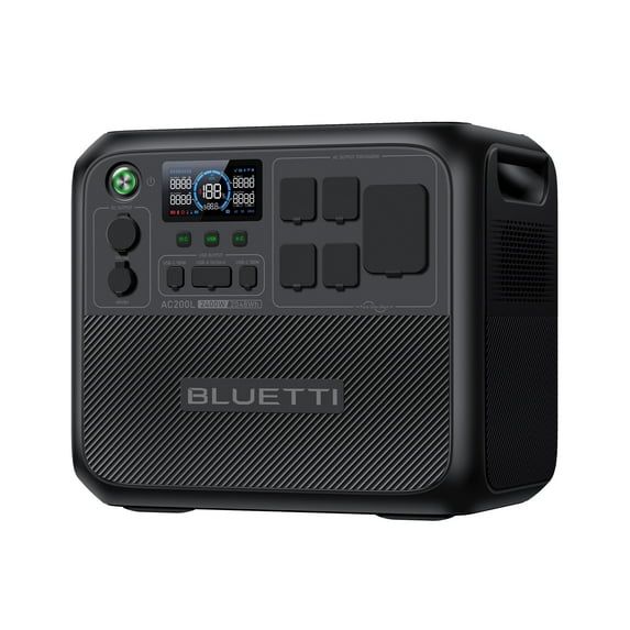 Bluetti AC200L Portable Generator, 2048Wh, 3600W Lifting Power, 45 Min ...