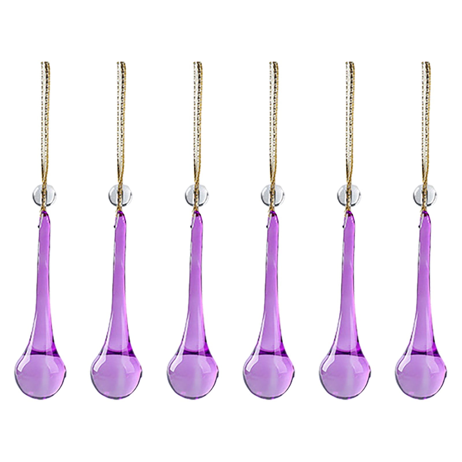 (Clearance) BNNG Christmas Ornaments Crystal Tree Decorations, 6 Pcs ...