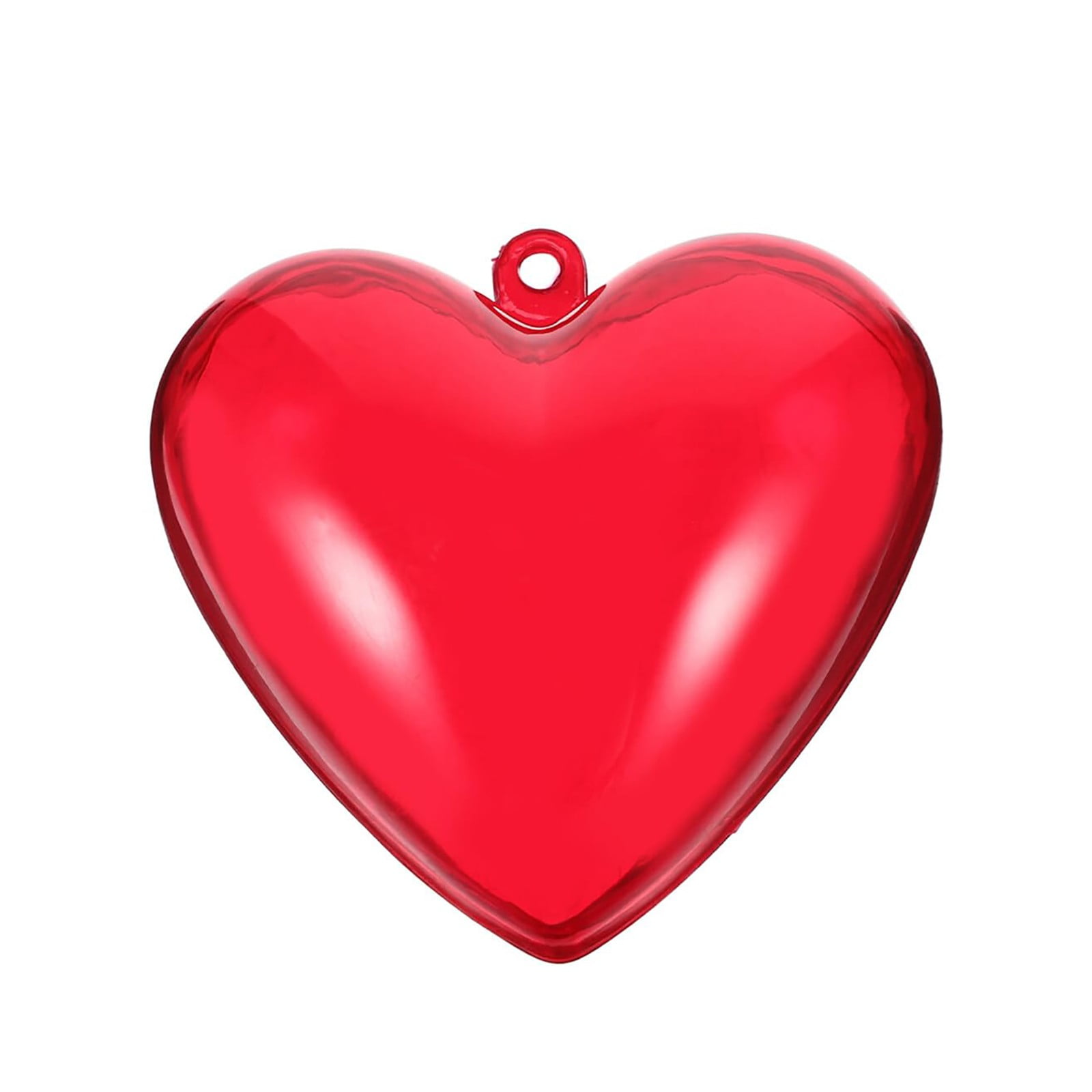 (Clearance) BNNG Clear Plastic Fillable Ball Heart Shape Valentine ...