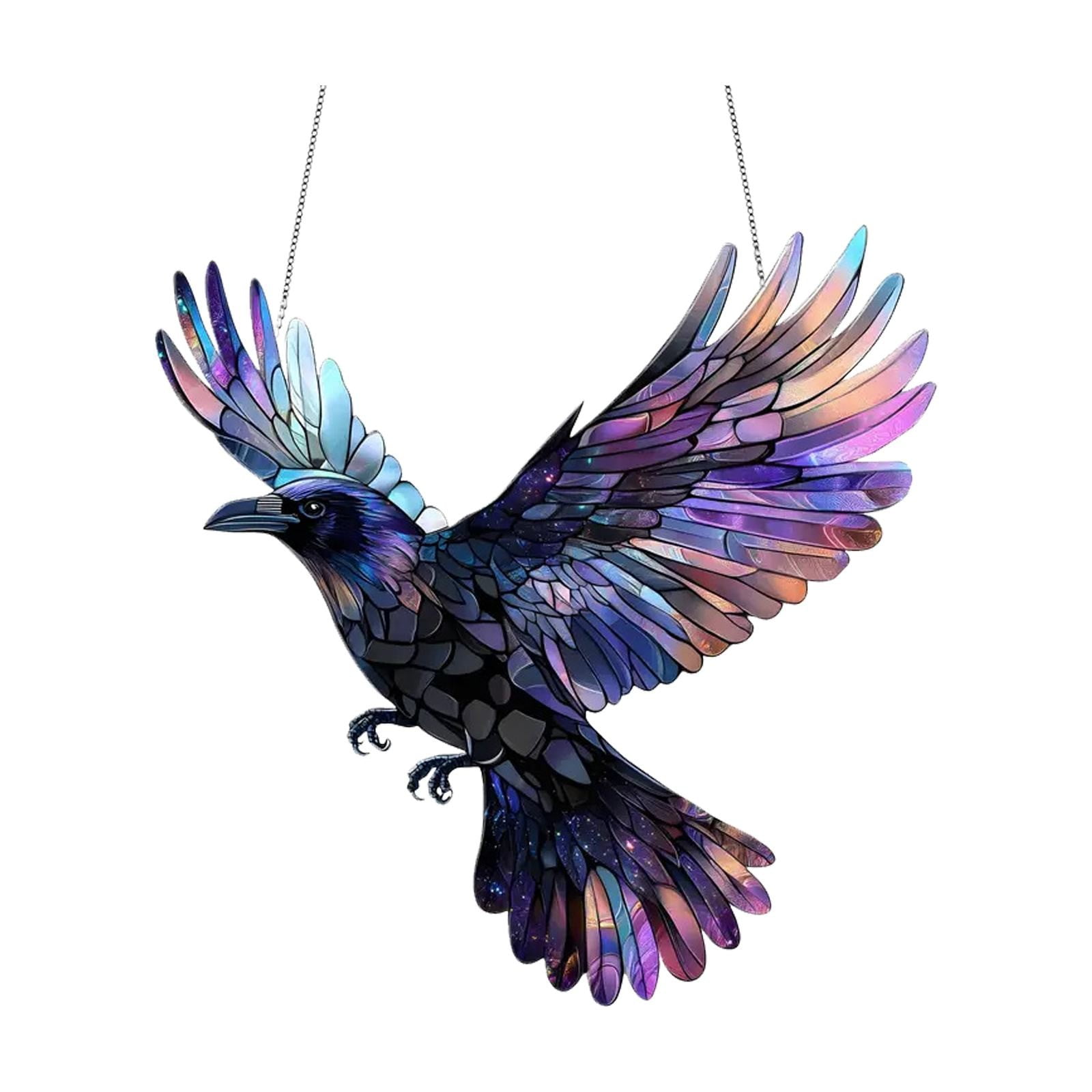 (Clearance) BNNG Hummingbird Hanging Ornaments Acrylic Crystal Bird ...