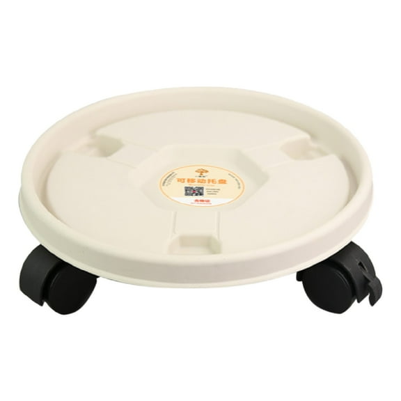 4 Packs 16 Inches Extra-large Clear Plant Caddy Plant Saucers on Wheels ...