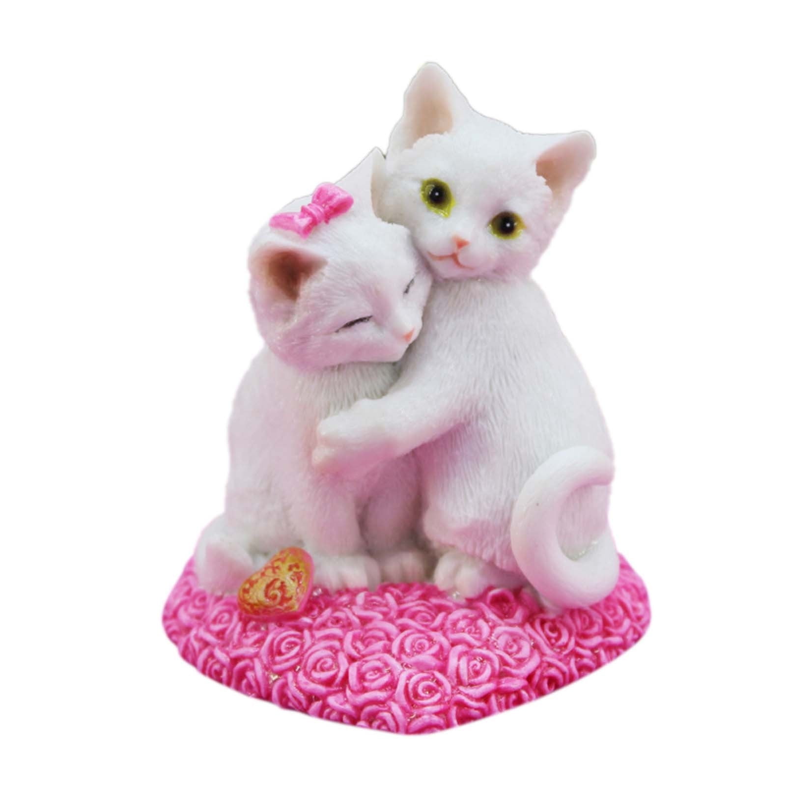 (Clearance) BNNG Miniature Hanging Cat Figurines Flower Pot and Vase ...