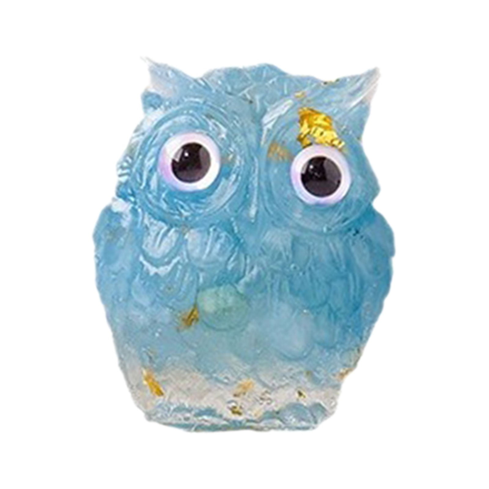 (Clearance) BNNG Small Natural Resin Owl Figurine Elegant Desktop Decor ...