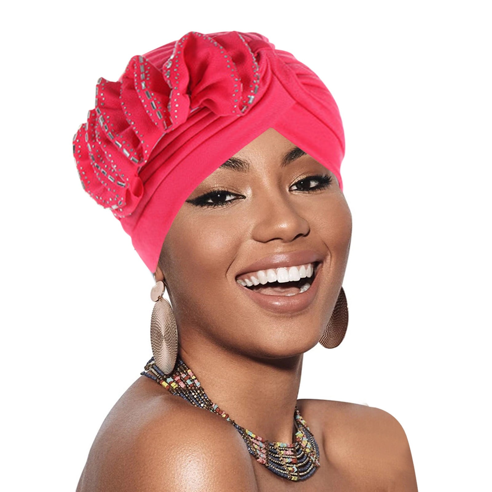 Baberdicy Women's Cancer Turban - Floral Ethnic Design - Soft Hair ...