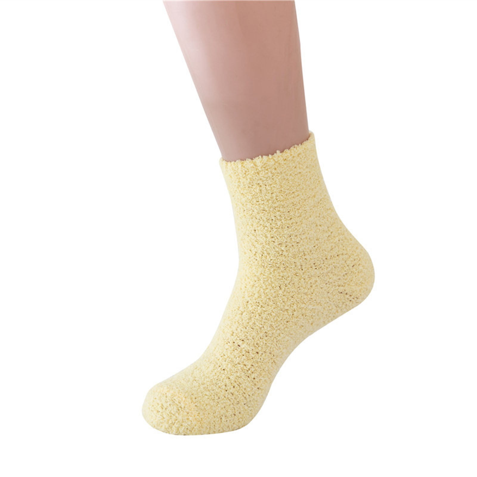 Clearance! Baberdicy Winter Candy Color Tube Socks Coral Fleece Socks ...