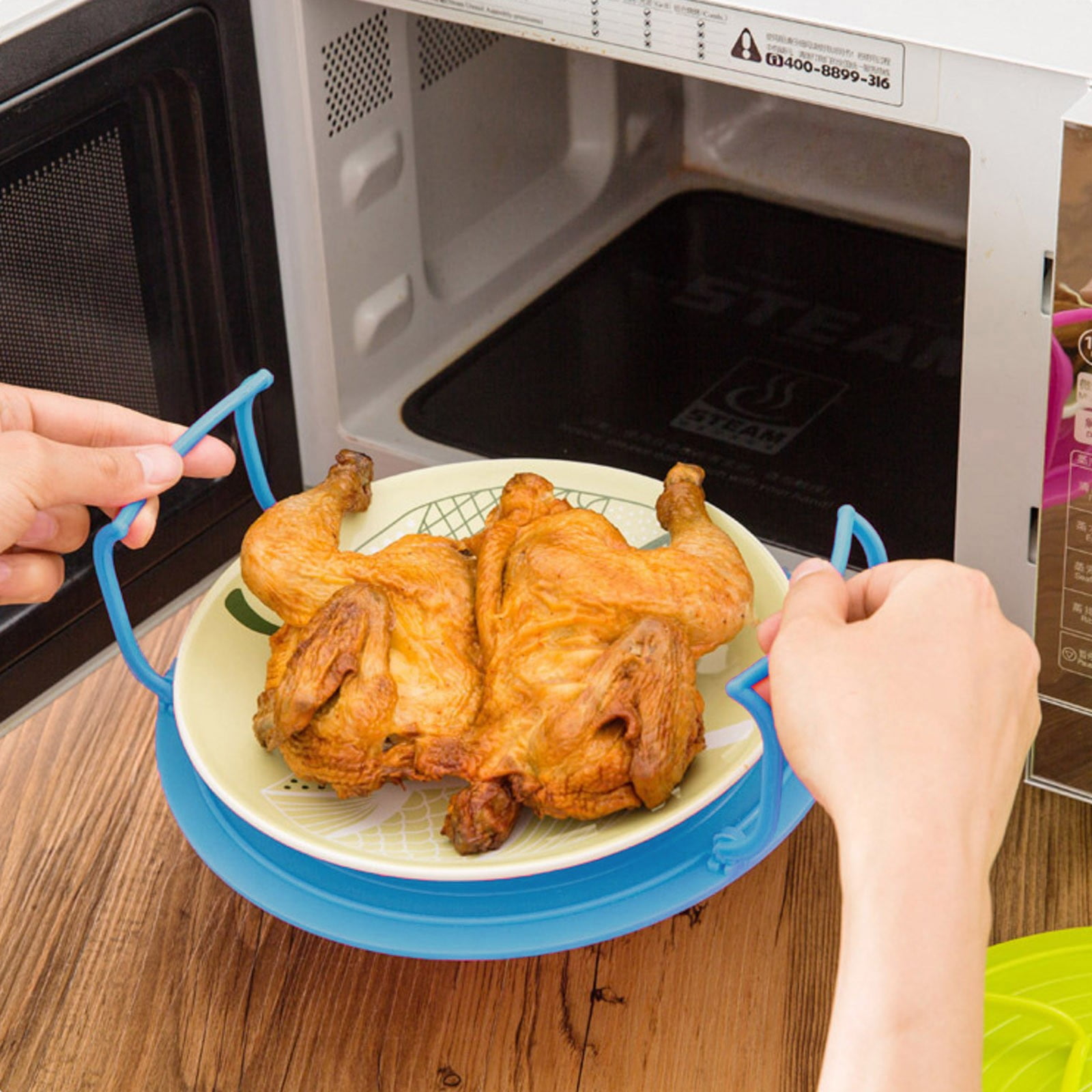 Clearance Bakeware Under $12|Microwave Oven Layered Steam Rack Tray ...