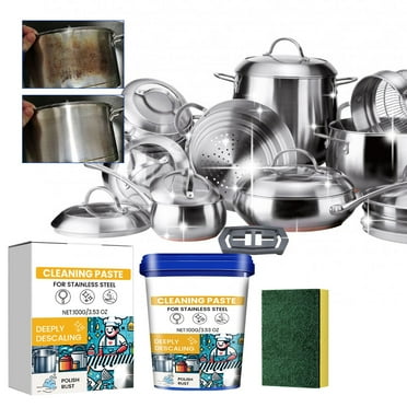Black Pot Bottom Cleaning Gel Stainless Steel Cleaner, Strong ...