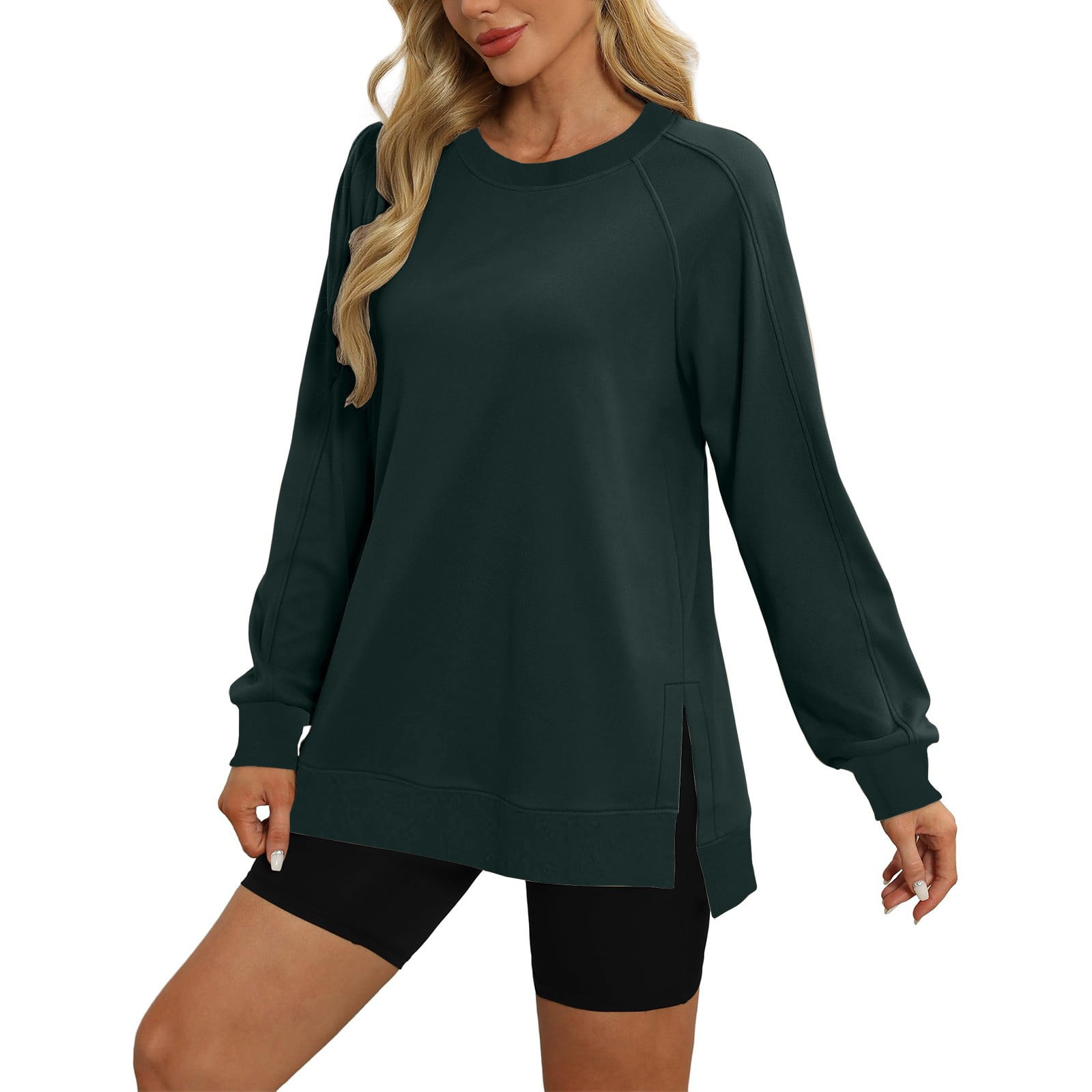 Baqcunre Women's Clothing, Sweatshirt for Women'side Split Fall Fashion ...