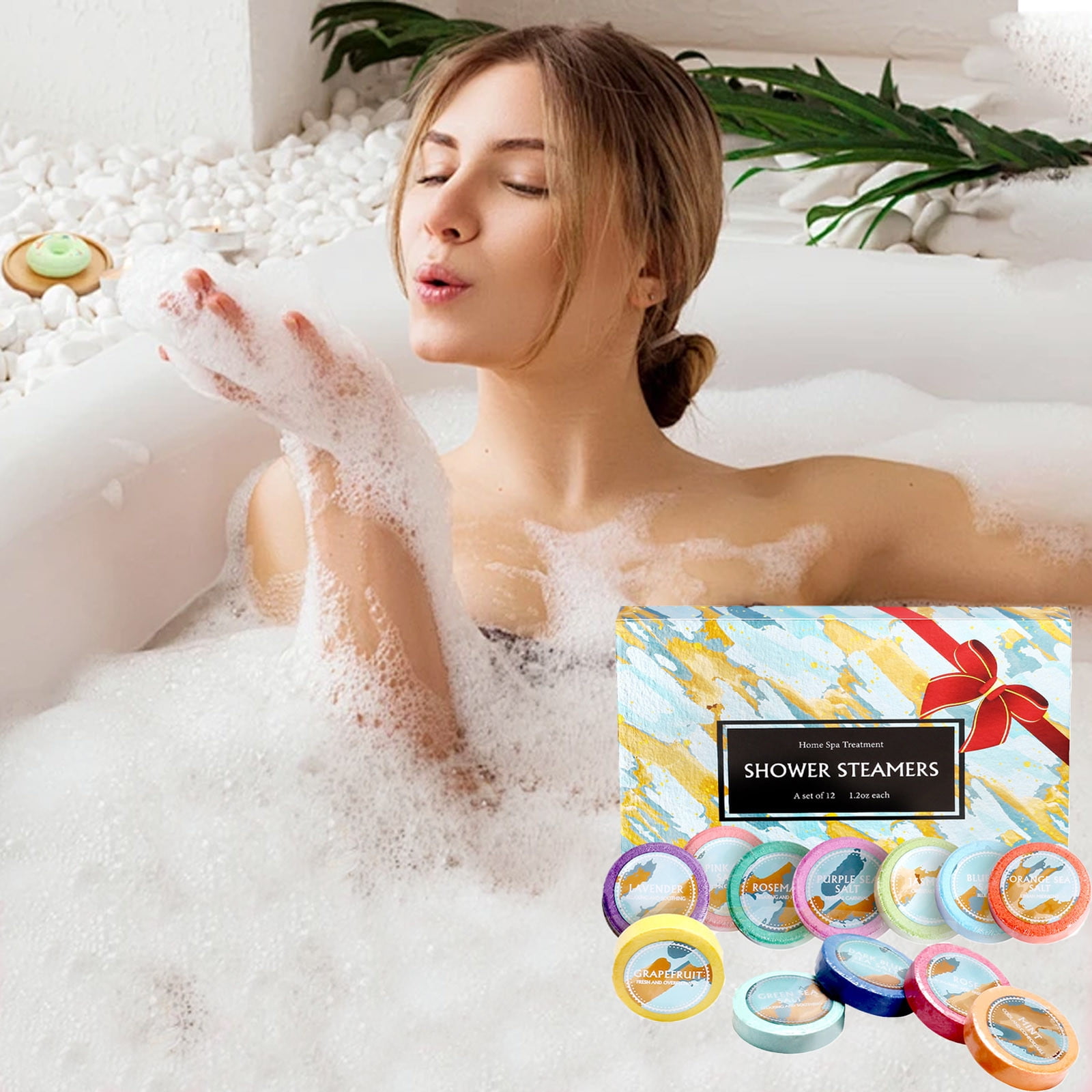 Clearance Bath Aromatherapy Tablets 12 Pack Bath Bombs Shower Tablets The Body And Mind Enjoy ...